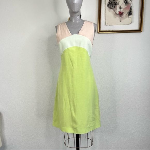 Brooks Brothers | Dresses | Brooks Brothers Color Block Linen Pastel ...